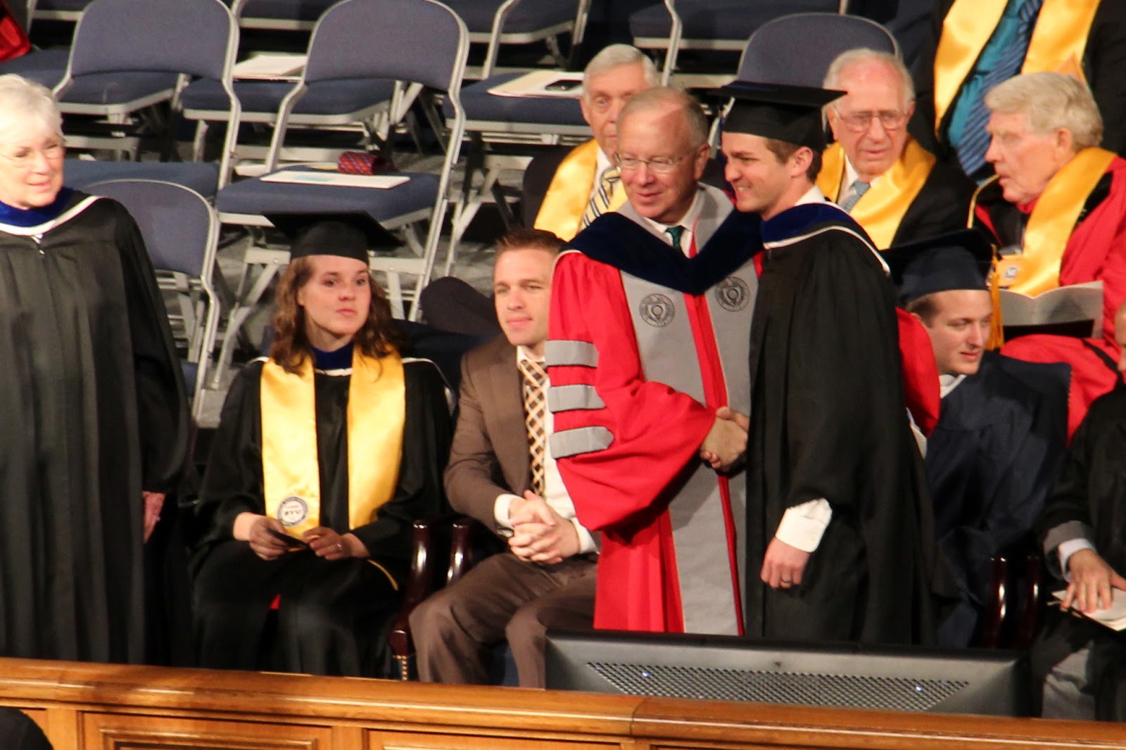 Aaron and Caroline: Aaron graduated from BYU!