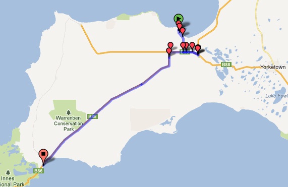 4 pedals & 4 paws: POINT TURTON TO MARION BAY