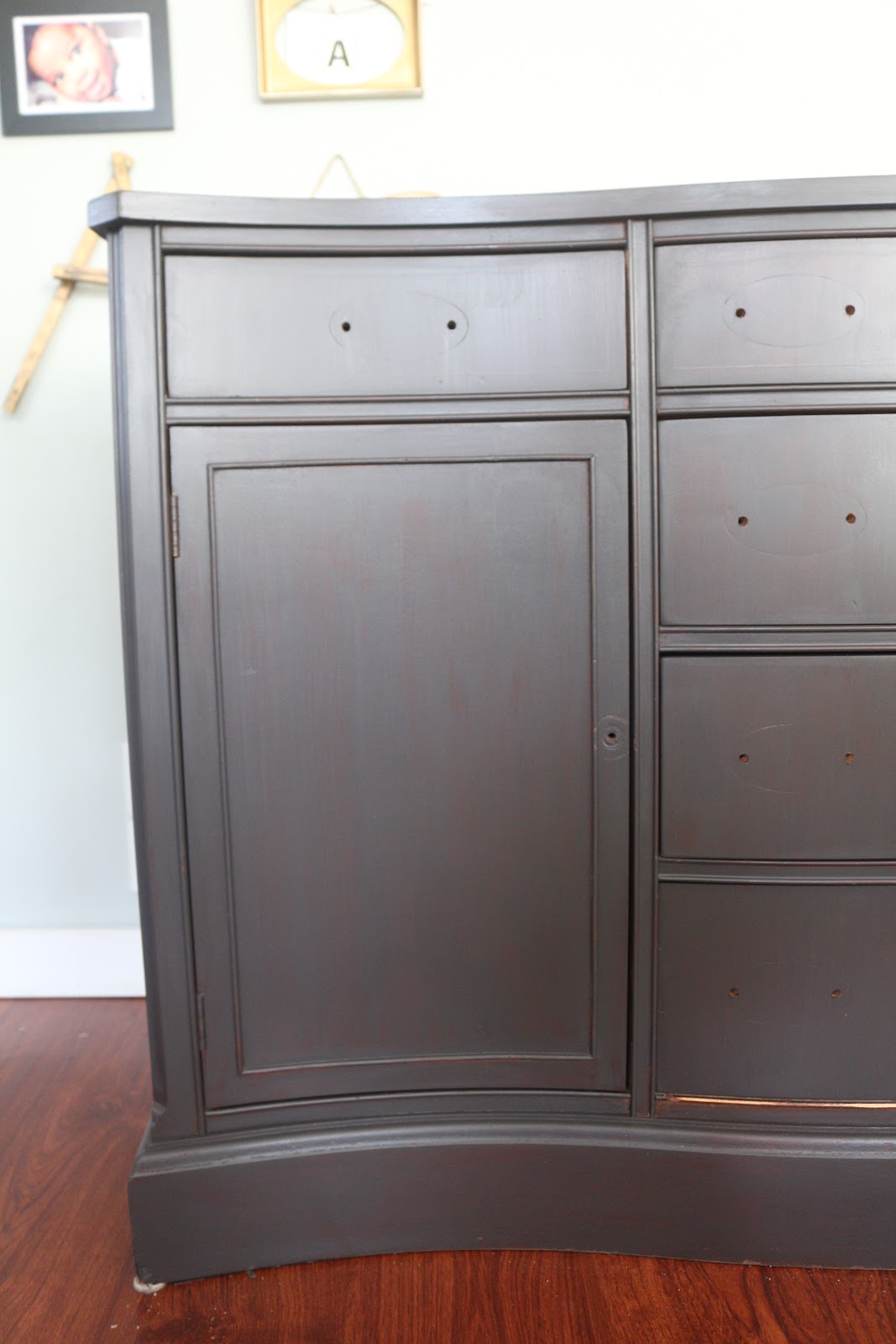 Painted Buffet Turned TV Console - Made by Carli