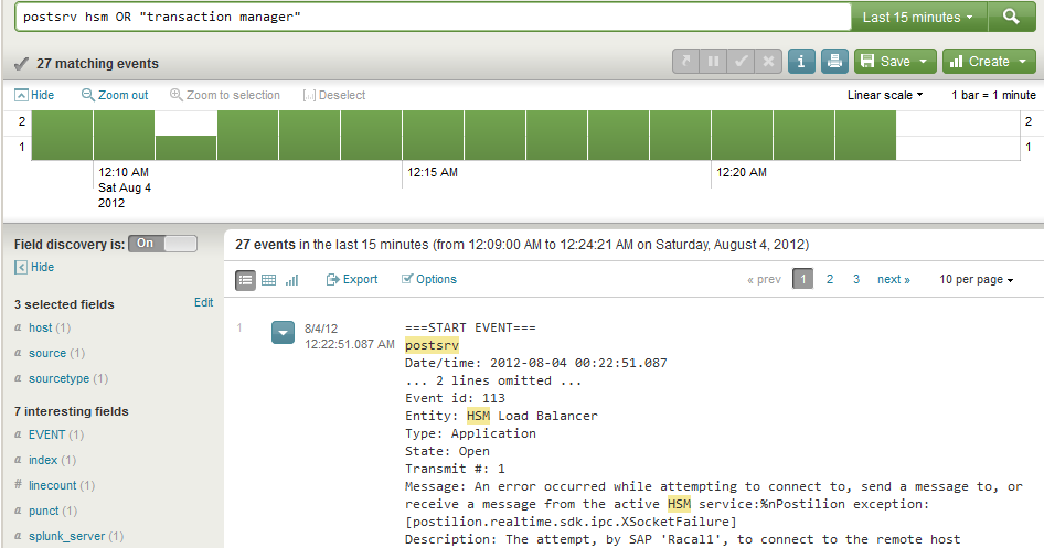 Payments and more: Using Splunk to monitor Postilion events
