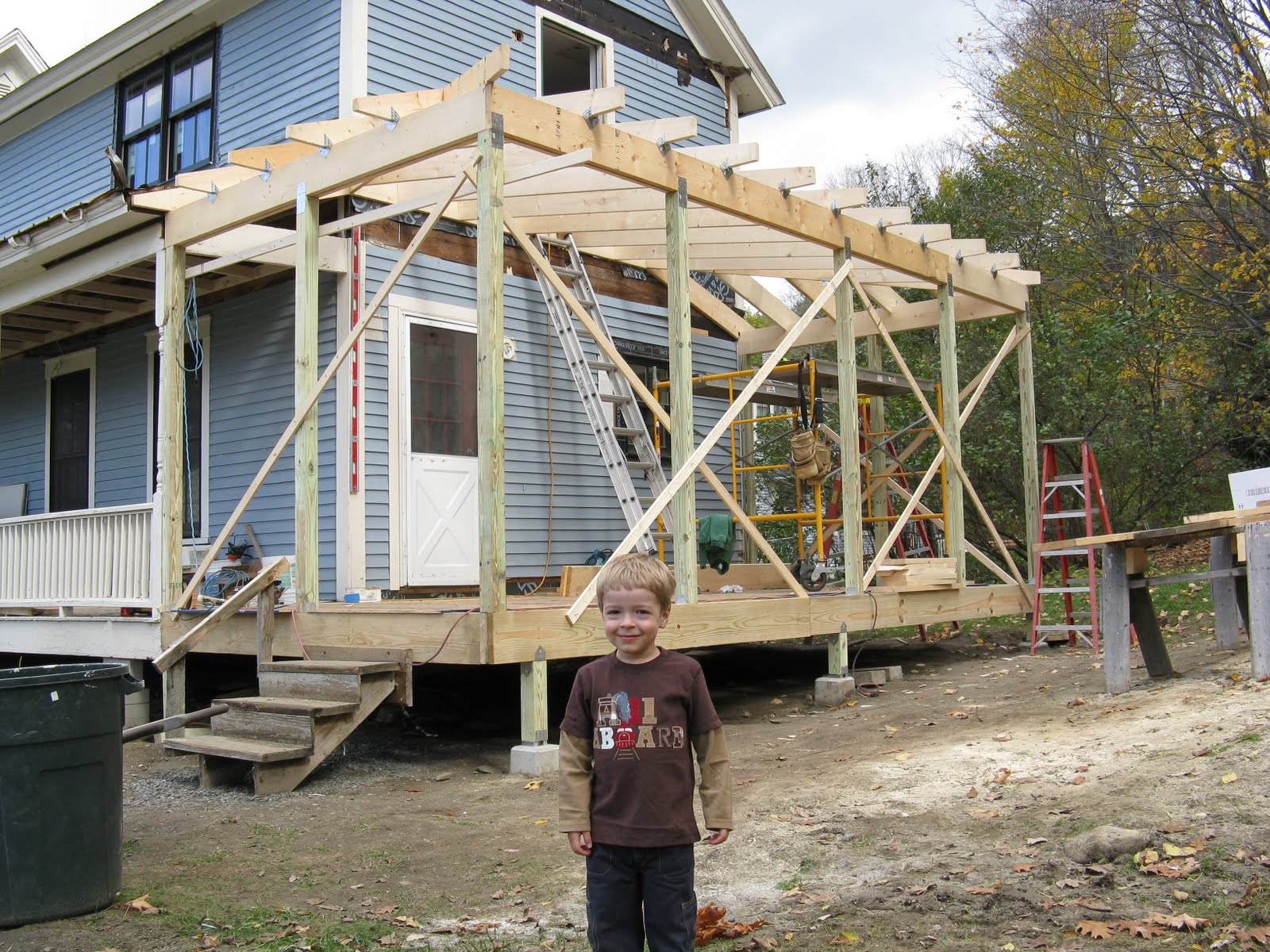 Working on Number 30: Porch Rafters