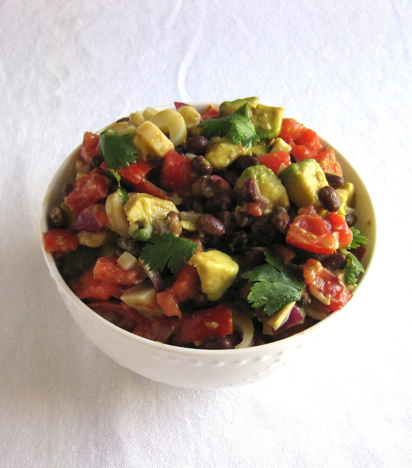 Stew or a Story: Hearty Salad with Black Beans, Tomatoes, Avocado ...