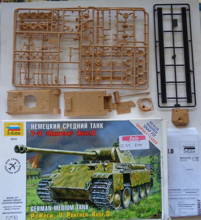 Zvezda 1/72 Panther Ausf.D - Panther Mk.V STGB - Britmodeller.com