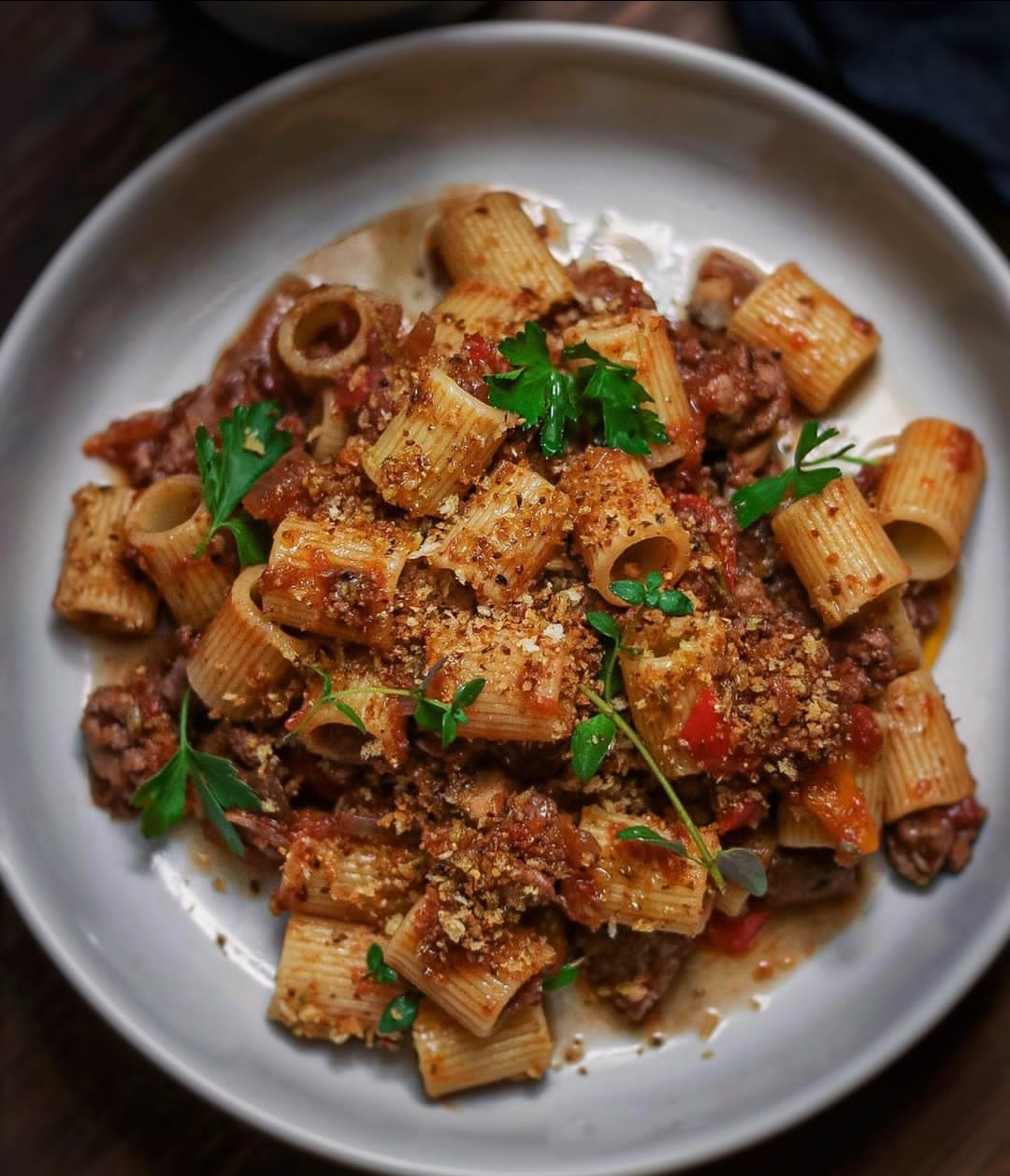 Fat Pasta Tubes with Sausage Fennel and Chipotle