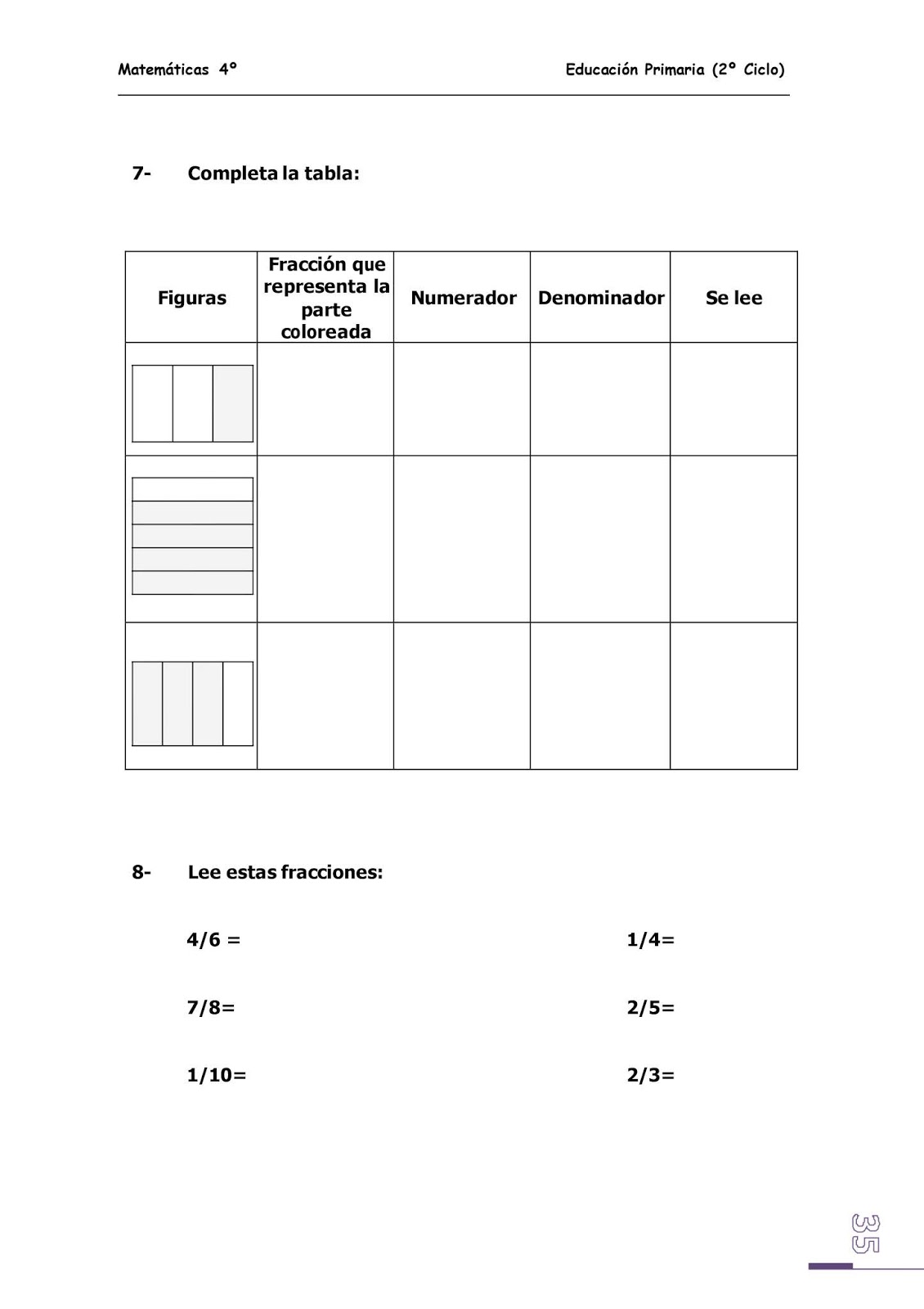 Actividades del Profe Campo Elias: ACTIVIDADES MATEMÁTICAS 4to 2020