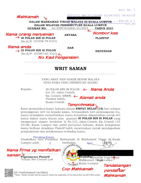KENA SAMAN PADA 2021? APA TINDAKAN SETERUSNYA? | Nor Hafeez Law