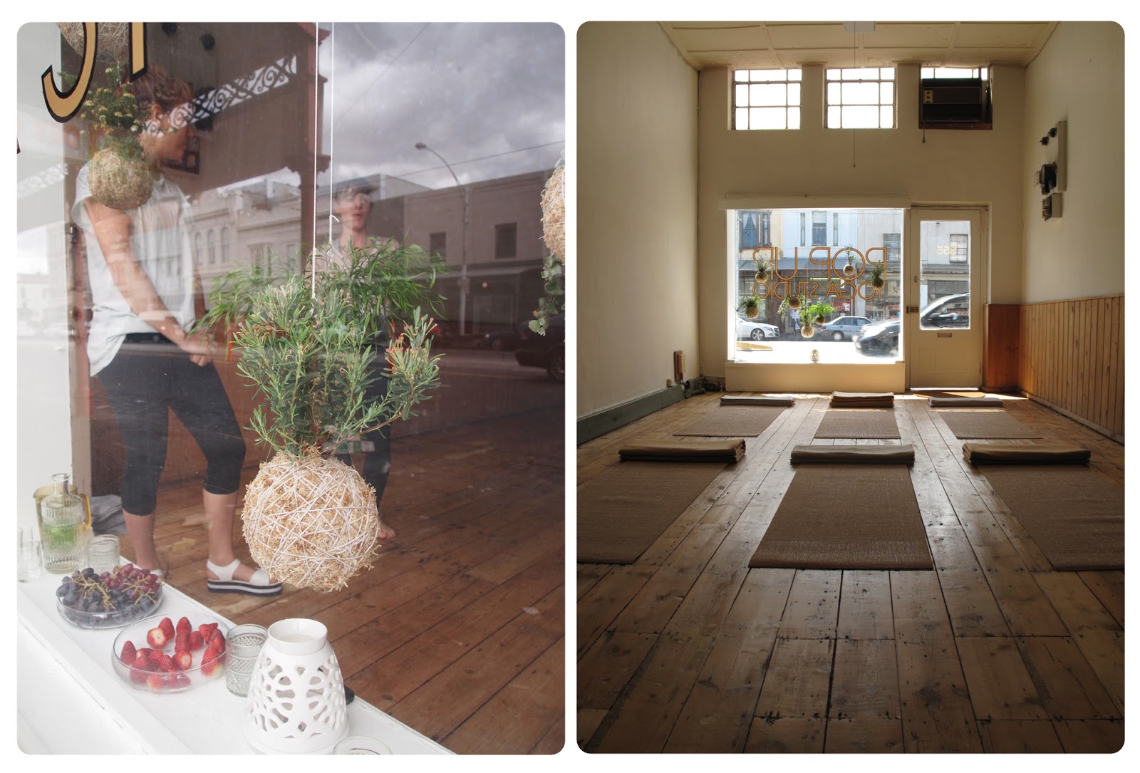 Loop the Loop: Pop Up Yoga Studio Window Display