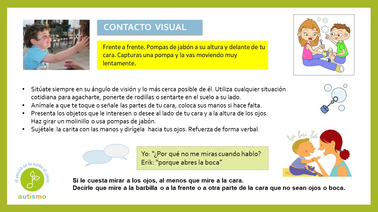 Estimular atención y contacto visual - El Sonido de la hierba al crecer