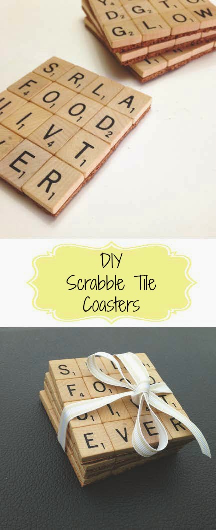DIY Scrabble Tile Coasters - Home Crafts by Ali