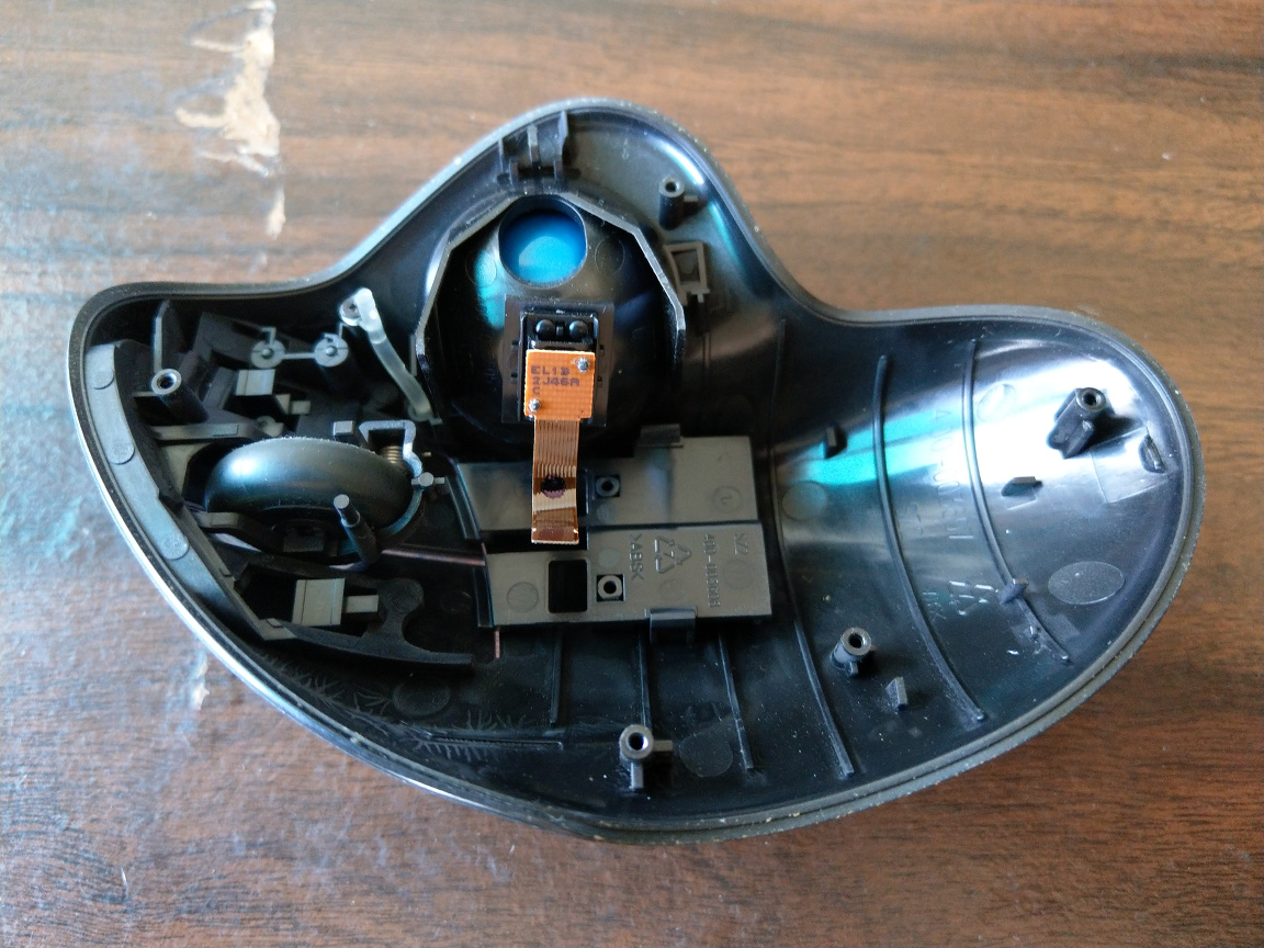 滑鼠 更換按鍵、拆解: 羅技 Logitech M570 無線軌跡球 滑鼠 拆解 & 按鍵更換 Zippy DF3-P1L0 微動開關 ...