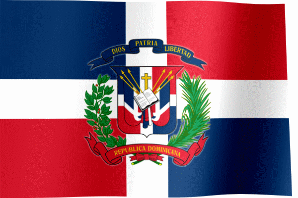 Flag of the Dominican Republic (GIF) - All Waving Flags