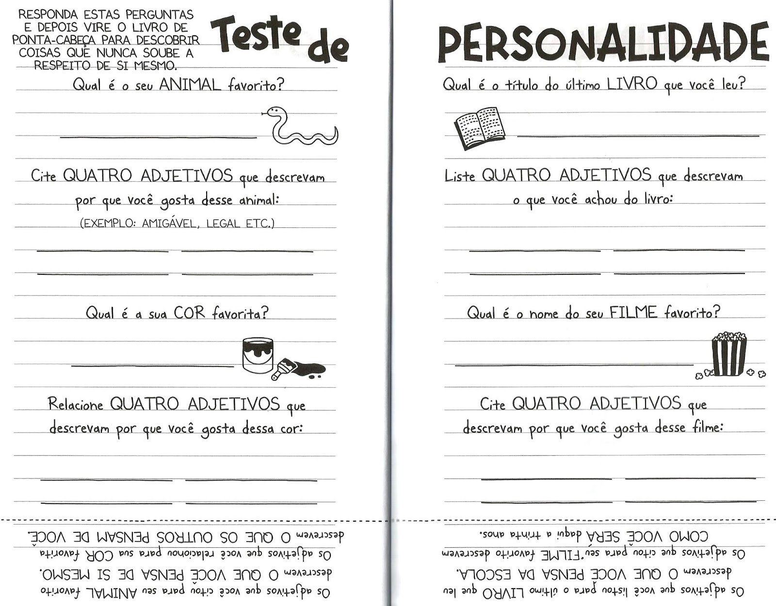 Teste De Personalidade Para Imprimir Com Gabarito - FDPLEARN