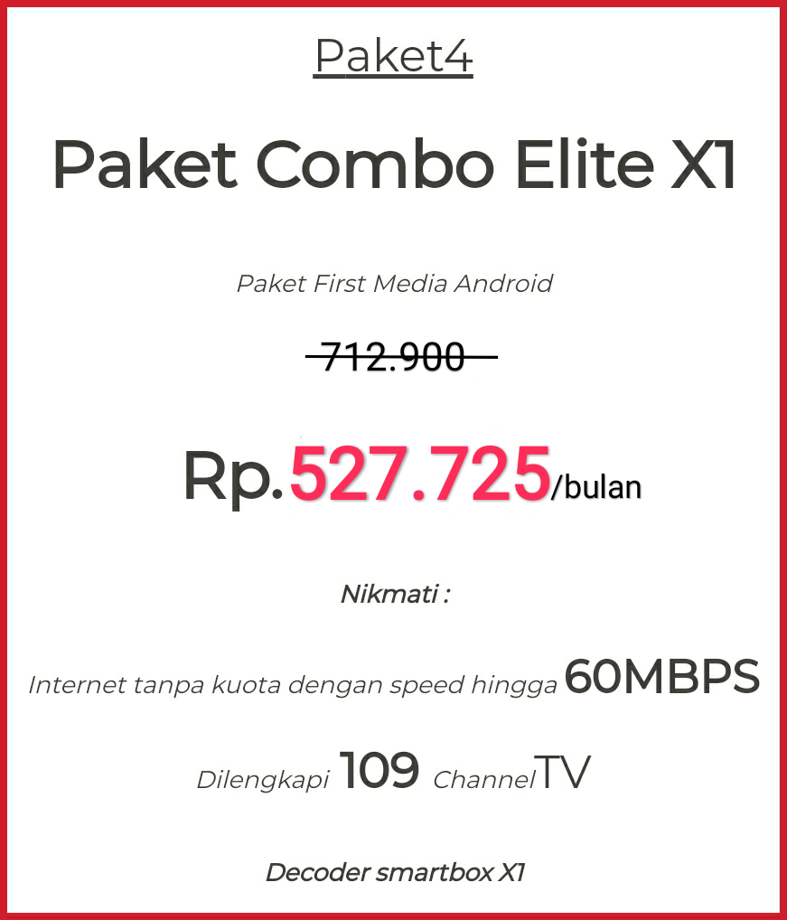 First Media Paket Terbaru
