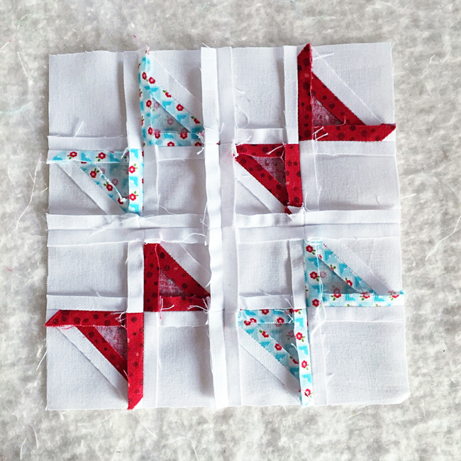 Fort Worth Fabric Studio: Moda Sampler Block Shuffle {Block 1}