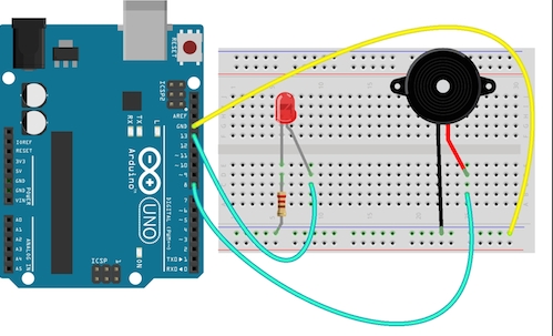 Arduino Controlando LED e Buzzer - :: Professora Keila - Tecnologia e ...