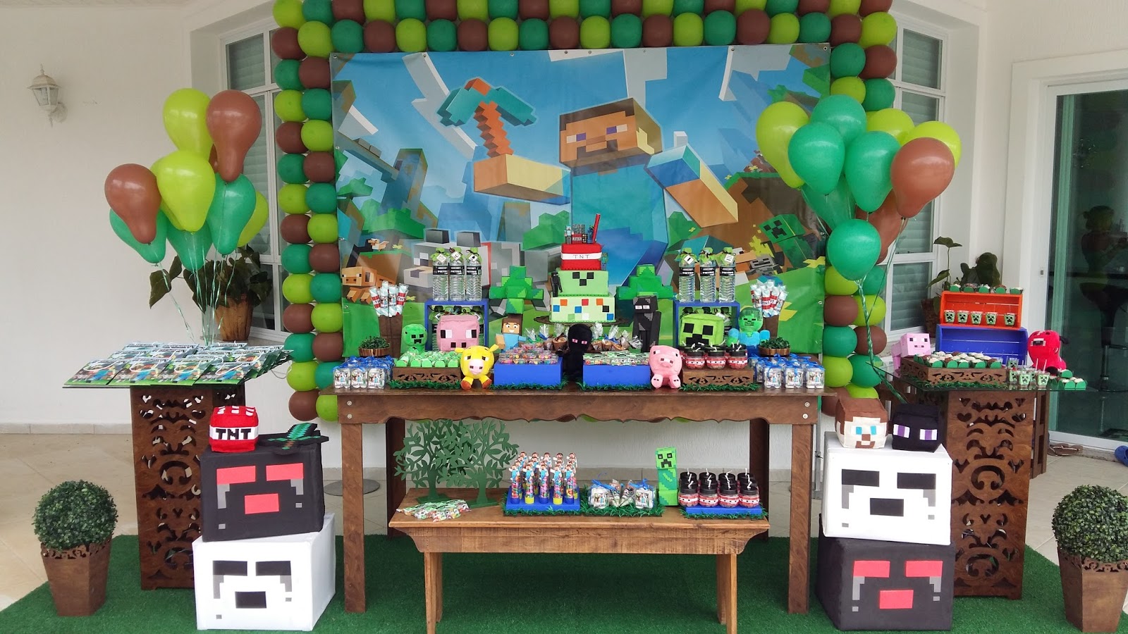 Decoração De Festa Tema Minecraft
