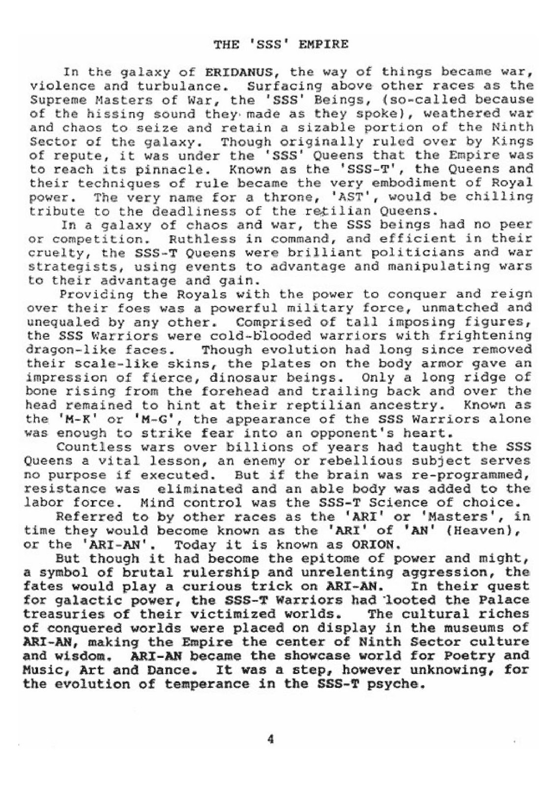 THE TERRA PAPERS By ROBERT MORNING SKY