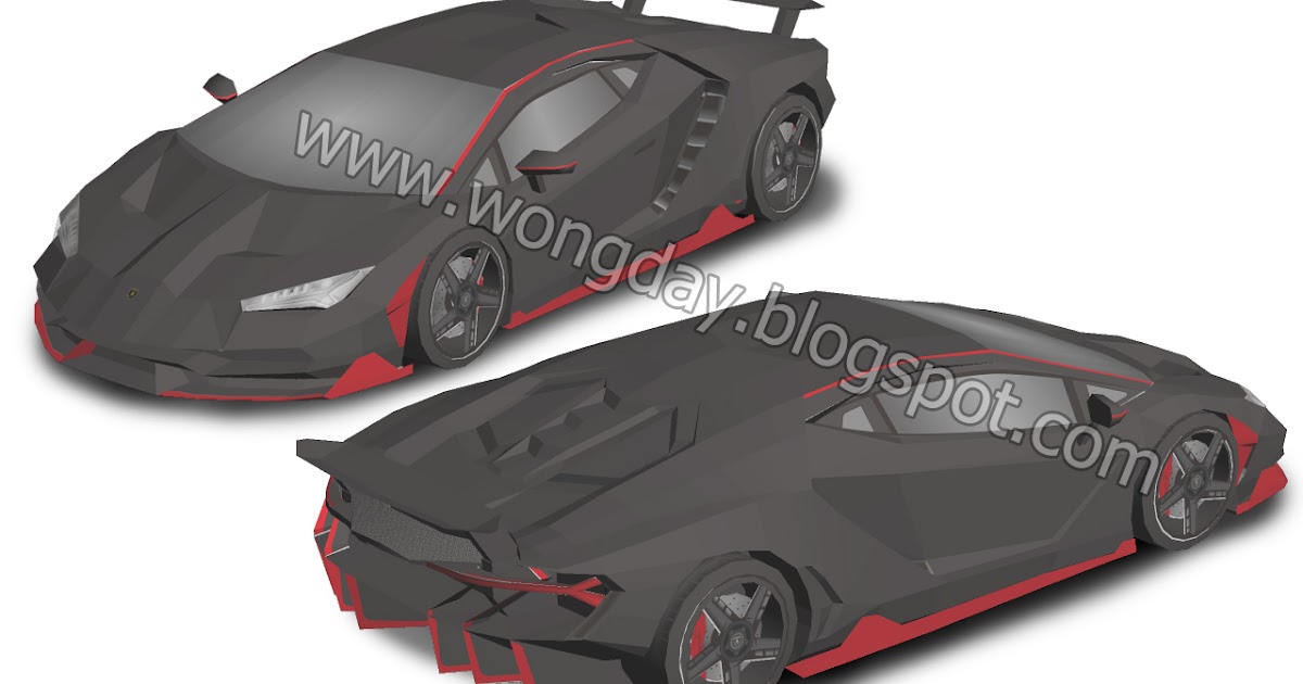 Wongday Papercraft: Lamborghini Centenario