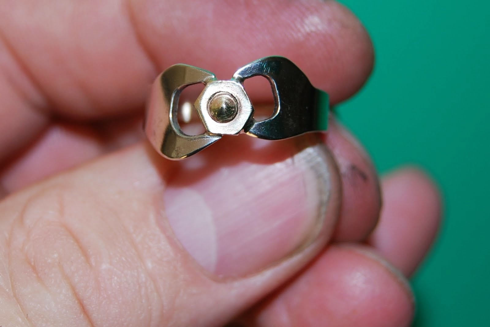 Hammered Hearts jewellery blog: Personal best ever spanner ring