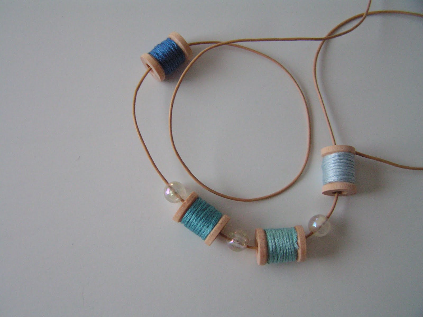 Tea Rose Home: Tutorial ~ Mini Spool Necklace