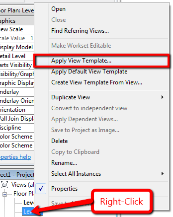 Revit: Applying View Templates From Existing Views
