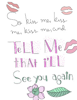 Cutest Coloring Pages: Kiss Me Kiss Me Lyrics