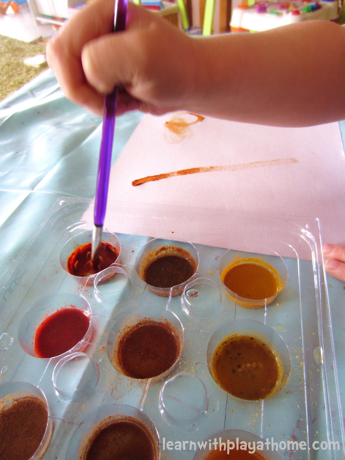 Learn with Play at Home: Painting with Seasoning and Spices. Sensory ...