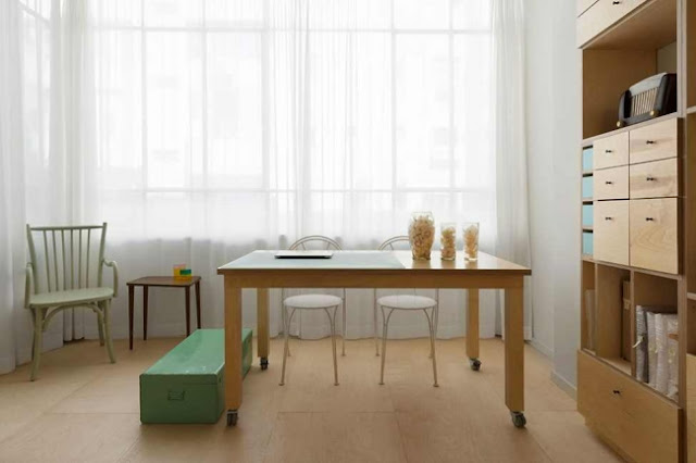 Develop a 15m2 studio with a lot of storage space - Lady's Houses