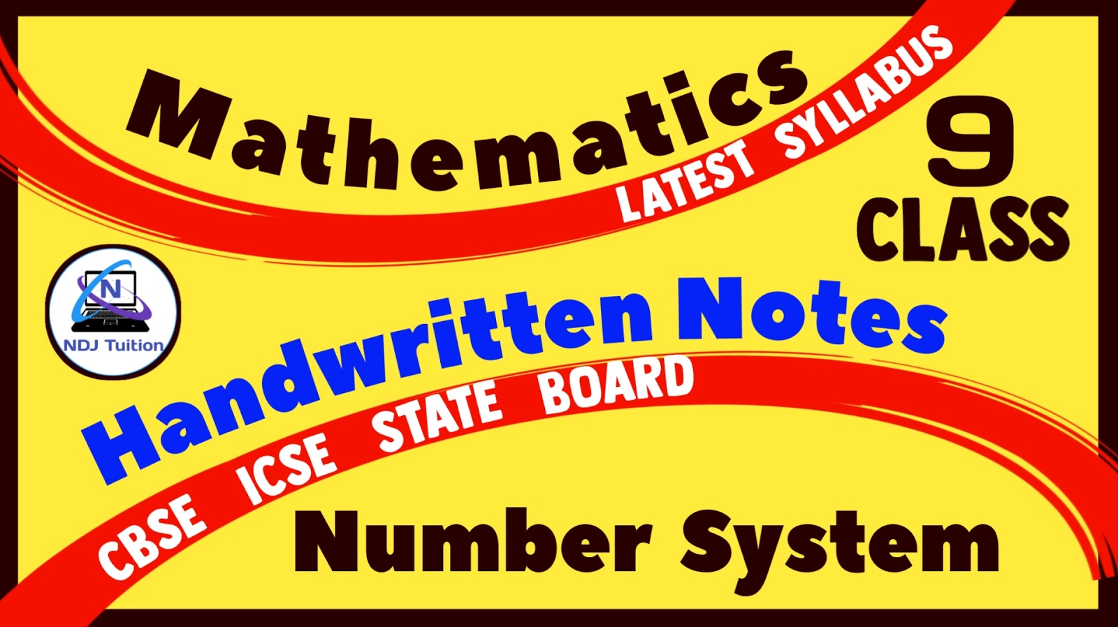 Number System Handwritten Notes For 9th Math