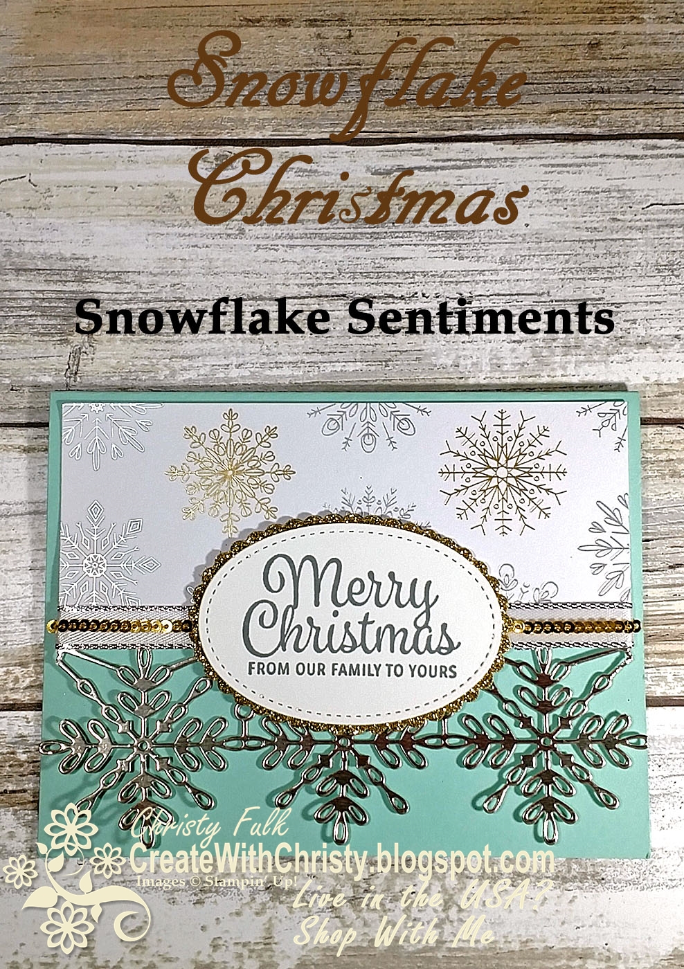 Snowflake Christmas - Snowflake Sentiments [Create With Christy]