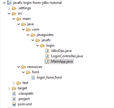 Login Form Using JavaFX with MySQL Database