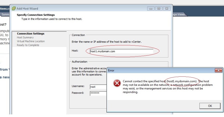 Cannot contact the specified host (). The host may not be available on ...