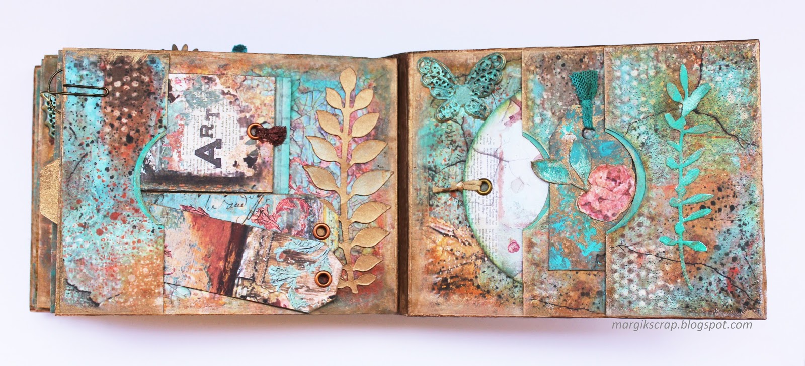 Margikscrap: Mini album mixed media