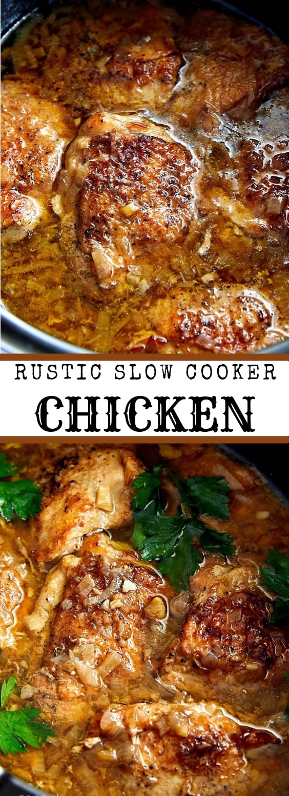 Rustic Slow Cooker Chicken - Big Mama Recipe