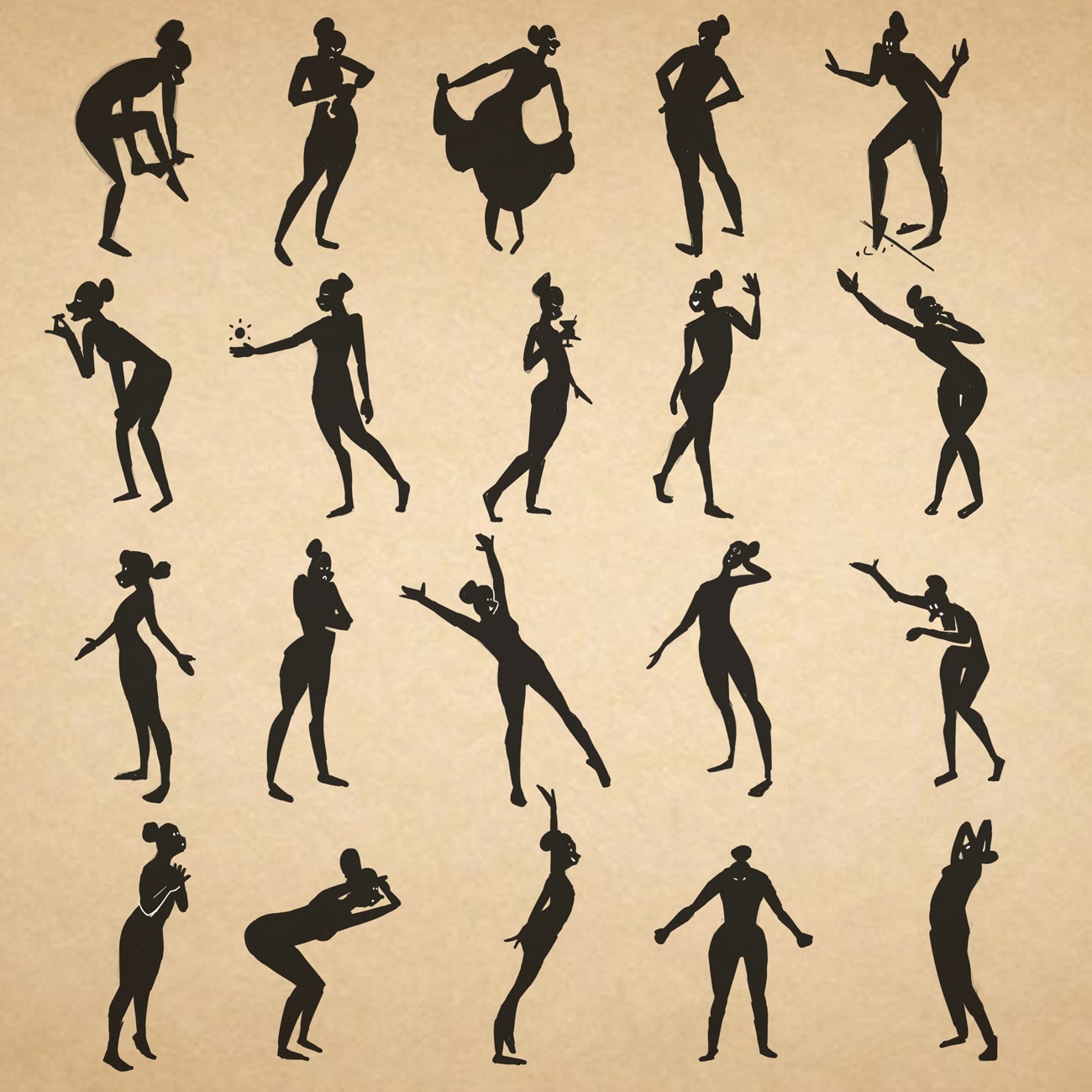 Learning drawing principles: silhouette