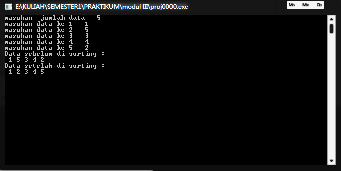 Zona Kampus : Contoh program sorting C++