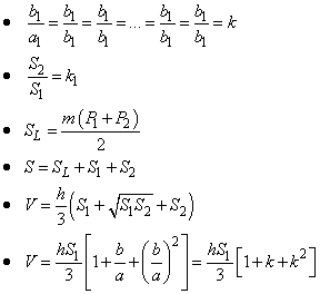 Geometry - Regular Pyramid - Frustum of a Regular Pyramid - Rectangular ...
