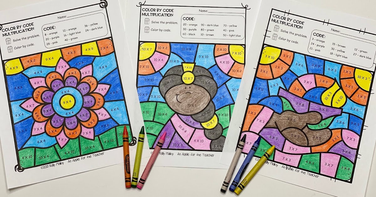 An Apple For The Teacher: Diwali Color By Number Math Facts Practice ...