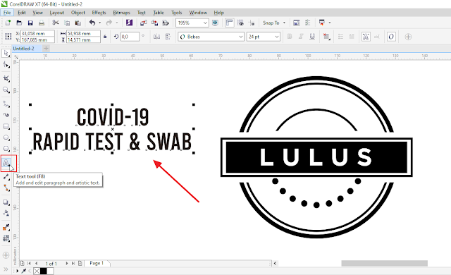 Membuat Tulisan Melengkung dengan Fit Text to Path di Coreldraw - Kiedayat