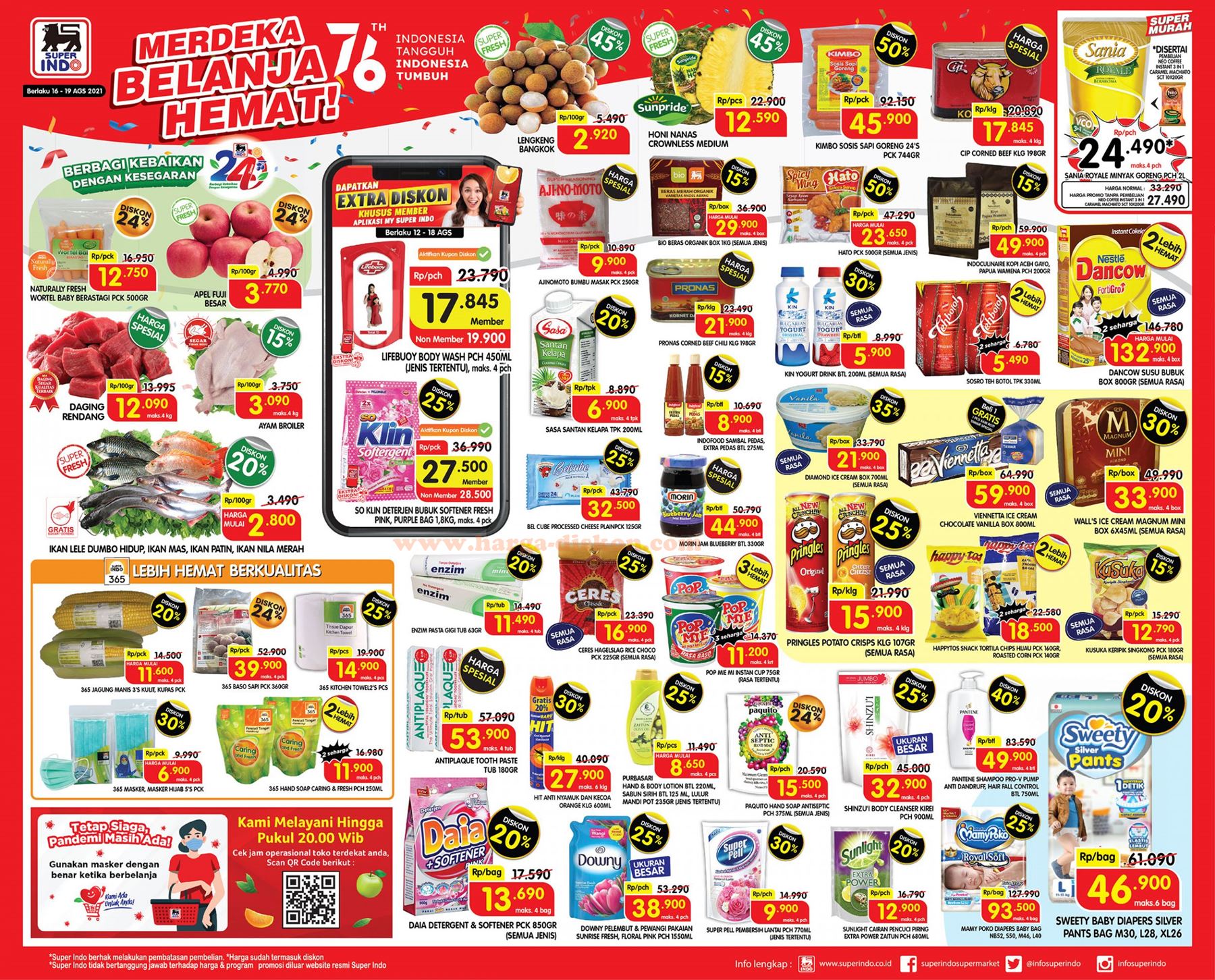 Promo SUPER INDO Awal Pekan Weekday Promo 16 - 19 Agustus 2021 ...