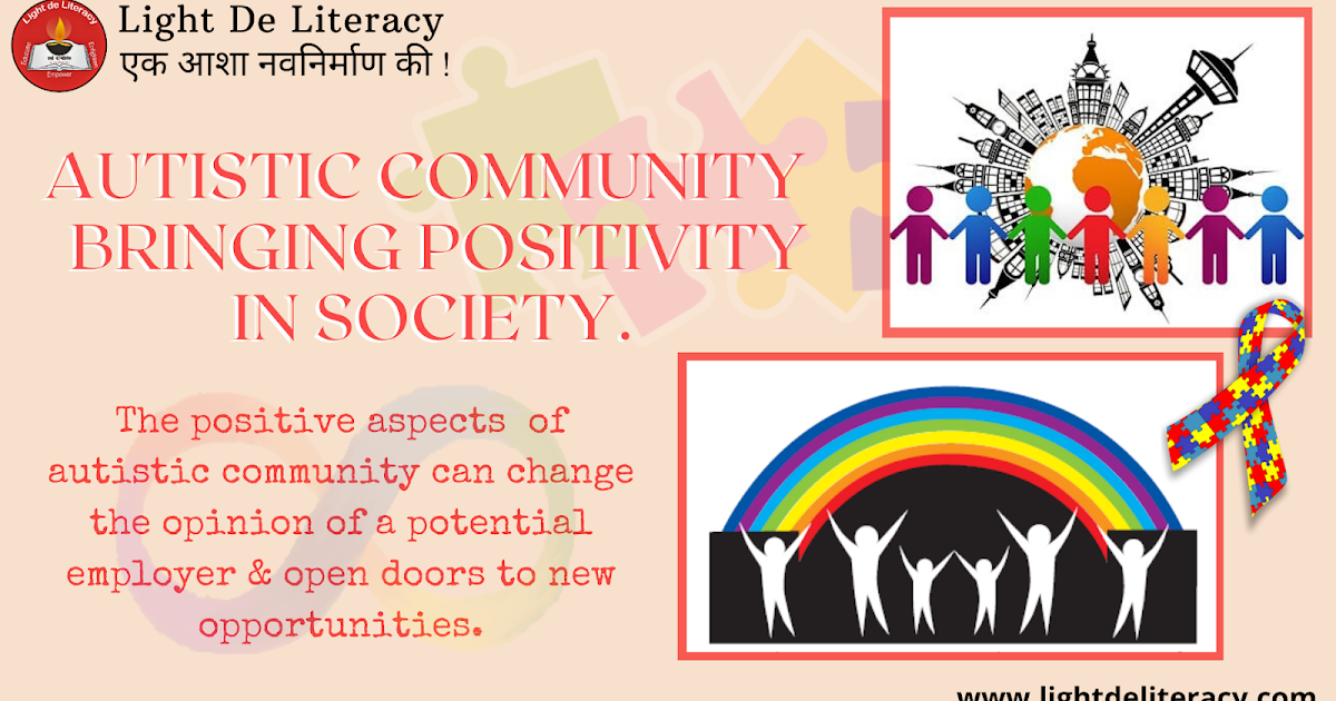 Autistic community- bringing positivity in society