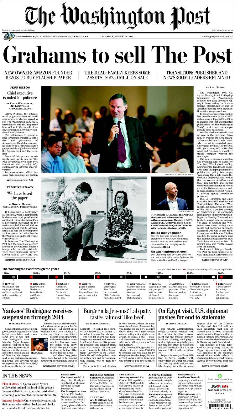 Paper Papers La Obsecuencia Del Washington Post Con Ellos Mismos