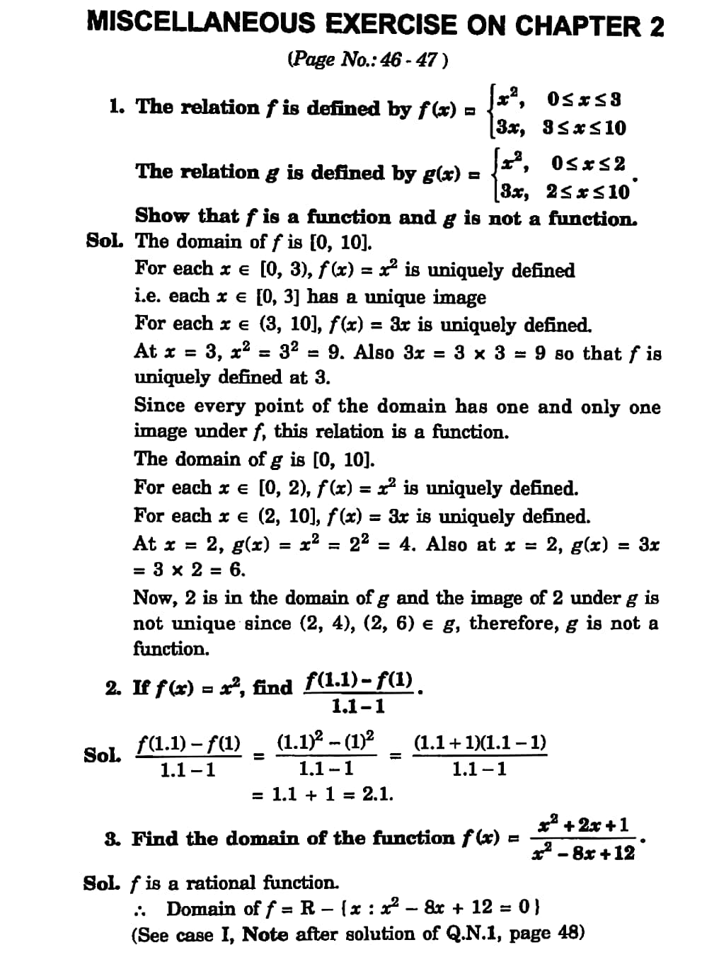 Relations and functions class 11 math - Studypur