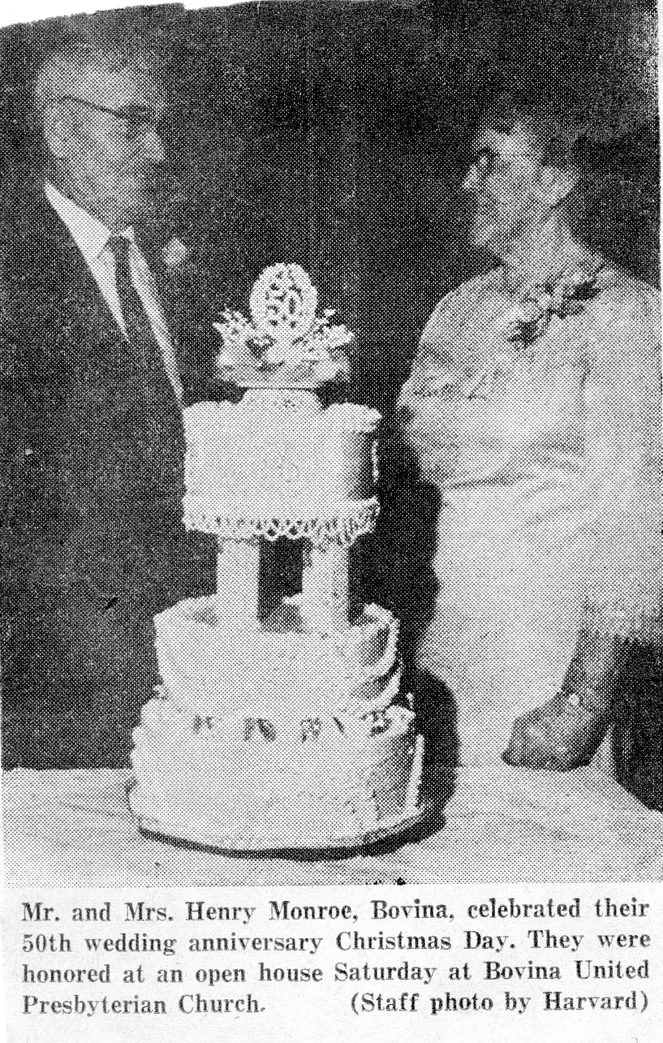 Bovina (NY) History: Henry and Ruth Monroe's Wedding Anniversary