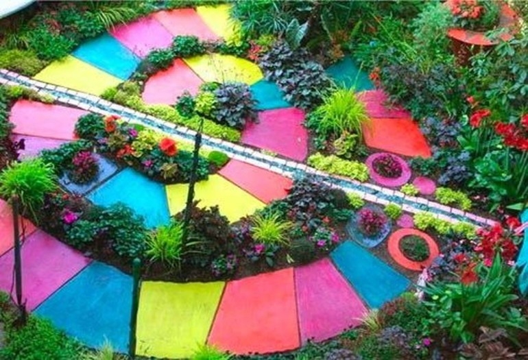 48 Most Beauty Colorful Paint Garden Decoration Ideas | ARA HOME