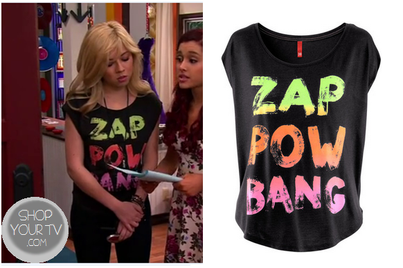 Sam & Cat: Season 1 Episode 3 Sam's Zap Pow Bang Shirt | Shop Your TV