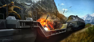 Thrilling CAPTAIN AMERICA: THE FIRST AVENGER Concept Art by James Carson