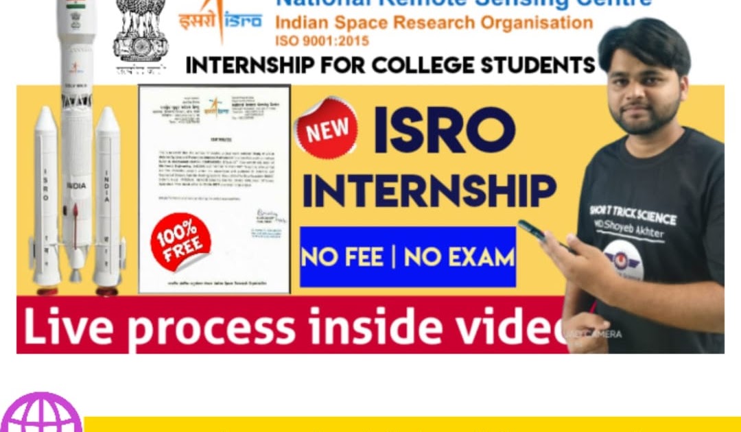 ISRO Internship with Free Training Certificate