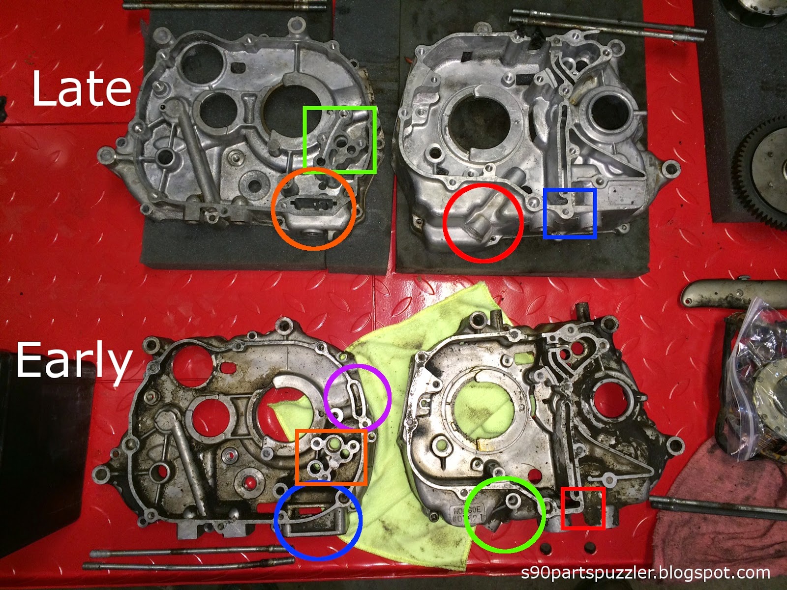Honda S90 Parts Puzzler: Crankcase