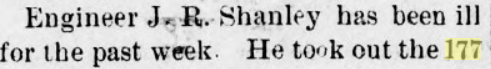 Western & Atlantic Railroad, 1888 - 1898: Rail Moment: Dread 107 and ...